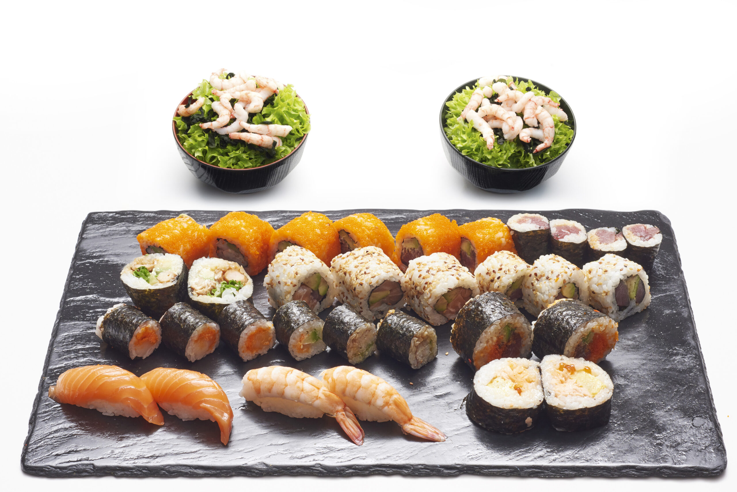 Deluxe Menü MIT ROHFISCH für 2 Personen 44 Stück - sushi2me